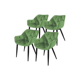 ML-Design Stuhl Esszimmerstühle Set mit dickem gepolsterter Ergonomischer Sessel (4 St)