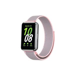 Wigento Smartwatch-Armband Für Samsung Galaxy Fit 3 Elastisches Design Sport gewebtes Nylon Band