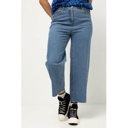 Studio Untold Regular-fit-Jeans Jeans High Waist weites Bein 5-Pocket cutted Saum