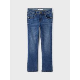 name it Regular-fit-Jeans Straight Leg Denim Jeans mit verstellbarem Bund NKMSILAS 5537 in Dunkelblau