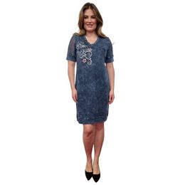 Gio Milano Shirtkleid "Dolce Vita" mit V-Ausschnitt