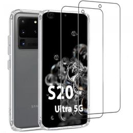 Hülle Galaxy S20 Ultra 5G und 2 schutzfolien - TPU - Transparent
