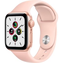 Apple Watch (Series SE) 2020 GPS 40 mm - Aluminium Gold - Sportarmband Sandrosa