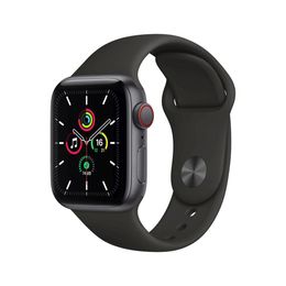 Apple Watch (Series SE) 2020 GPS + Cellular 40 mm - Aluminium Space Grau - Sportarmband Schwarz