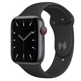 Apple Watch (Series SE) 2020 GPS 44 mm - Aluminium Grau - Sport loop Schwarz