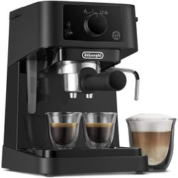 De'Longhi Espressomaschine Kompatibel mit Kaffeepads nach ESE-Standard Delonghi STILOSA EC235.BK 1.4L - Schwarz