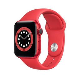 Apple Watch (Series 6) 2020 GPS + Cellular 44 mm - Aluminium Rot - Sportarmband Rot