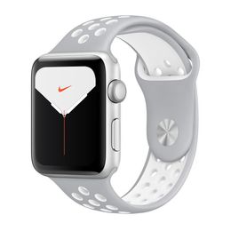 Apple Watch (Series 5) 2019 GPS 40 mm - Aluminium Silber - Nike Sportarmband
