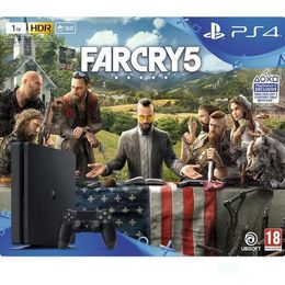 Sony PlayStation 4 Slim 1000GB - Schwarz + Far Cry 5