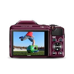 Kompakt Bridge Kamera Coolpix L830 - Pflaume + Nikon Nikkor 34X Wide Optical Zoom ED VR 22.5–765mm f/3–5.9 f/3–5.9