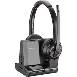 Plantronics Savi 8220 Kopfhörer kabellos mit Mikrofon - Schwarz