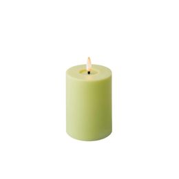 Kaemingk LED Kerze, grün/warmweiß, 12,3 cm