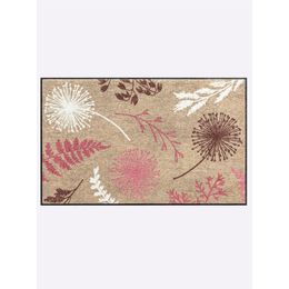 Fußmatte HEINE HOME Teppiche Gr. B/L: 50 cm x 100 cm, 7 mm, 1 St., rosa (taupe, altrose) Fußmatten gemustert