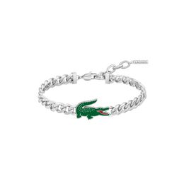 Armband Lacoste "ARTHOR, 2040226, 2040227" Armbänder Gr. Edelstahl, grün (edelstahlfarben, grün) Herren Hochzeitsmode