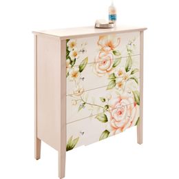 Kommode HEINE HOME Sideboards Gr. B/H/T: 80 cm x 90 cm x 35 cm, rosa (weiß, rosé) Kommode