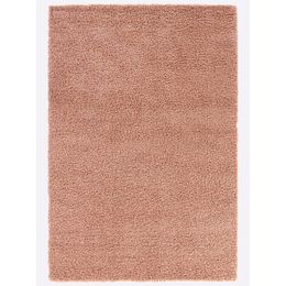 Teppich HEINE HOME Teppiche Gr. Ø 120 cm, 30 mm, 1 St., rosa (altrose) Esszimmerteppiche