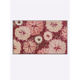 Fußmatte Salonloewe Teppiche Gr. B/L: 115 cm x 175 cm, 7 mm, 1 St., lila (beere, rosé) Fußmatten gemustert