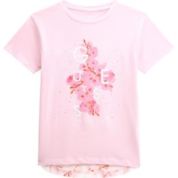 Guess Shirt, Rundhalsausschnitt, Print, für Kinder, pink, 140