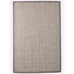 Teppich HEINE HOME Teppiche Gr. B/L: 60 cm x 90 cm, 4 mm, 1 St., grau Schurwollteppiche