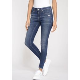 Skinny-fit-Jeans Gang "94LAYLA" Gr. 33 (42), N-Gr, blau (dark indigo blue) Damen Jeans Röhrenjeans Bestseller