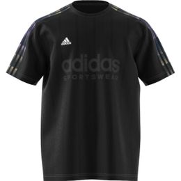 Adidas T-Shirt "Tiro Tee Q2", Logo-Print, atmungsakitv, für Herren, schwarz, S