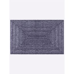 Fußmatte Salonloewe Teppiche Gr. B: 85 cm Ø 85 cm, 7 mm, 1 St., grau Fußmatten gemustert