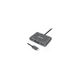 Usb-c Dock 2xHDMI+1xVGA+USB+PD - Sandberg