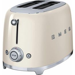 Smeg - Toaster 2 Scheiben TSF01CREU aus Edelstahl, creme