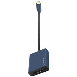Logan Silver Ht usb type c to hdmi 4k adapter navy blue