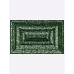 Fußmatte Salonloewe Teppiche Gr. rund Ø 85 cm, 7 mm, 1 St., grün Fußmatten gemustert