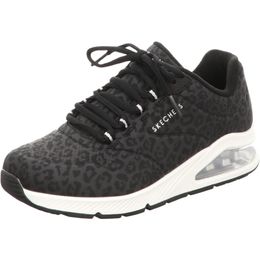 Skechers® Sneaker "Uno 2 In-Kat-Neato", Animal, Markenschriftzug, für Damen, schwarz, 38