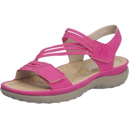 Rieker Sandalen, Kunstleder, Antistresssohle, für Damen, pink, 37