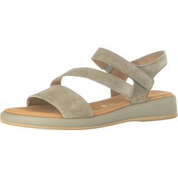 Gabor® Sandalen, Leder, Kletteverschluss, für Damen, beige, 40.5