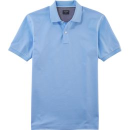 OLYMP Poloshirt, Baumwoll-Piqué, für Herren, blau, XXL