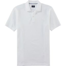 OLYMP Poloshirt, Baumwoll-Piqué, für Herren, weiß, S