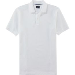 OLYMP Poloshirt, Baumwoll-Piqué, für Herren, weiß, M