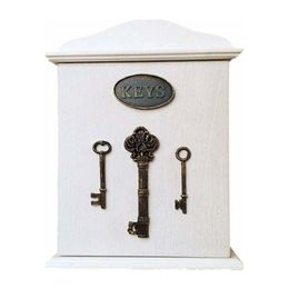 Hiasdfls - Schlüsselhalter im Vintage-Stil zum Aufhängen, Schlüsselkasten aus Holz, Schlüsselschrank, an der Wand befestigtes Schlüsselregal,