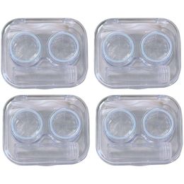 Kontaktlinsenbehälter, Behälter für farbige Kontaktlinsen, Aufbewahrungsset für tragbare Kontaktlinsen im Freien für unterwegs und zu Hause - Blau