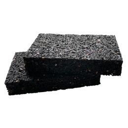 Ante Auflagepads Gummigranulat schwarz 100 x 60 x 20 mm 12 St&uuml;ck