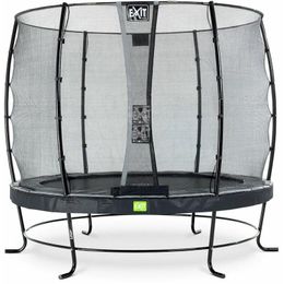 EXIT Elegant Trampolin ø253cm mit Economy Sicherheitsnetz - schwarz - Schwarz