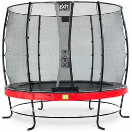 EXIT Elegant Trampolin ø253cm mit Economy Sicherheitsnetz - rot - Rot