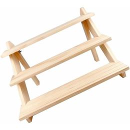 Schmuckständer, Halter für Armbänder, Ringe, Ohrringe, Schreibtisch-Organizer – Holz, 3 Ebenen Hiasdfls