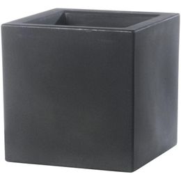 Pflanzgefäße schio cubo Ash anthrazit 24,5 x 24,5 cm - Kunststoff - Teraplast