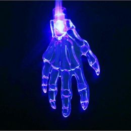 Hiasdfls - Solarbetriebene 5 m 20 led Halloween-Geister-Lichterkette Skeleton Hand Outdoor Garden Mid-Yuan Festival Dekoratives Licht (weiß)