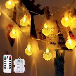 Lichterkette (Warmweiß), 10M 80 led Kugel Lichterkette, IP65 Indoor/Outdoor Lichterkette Dekoration für Weihnachten Halloween Schlafzimmer Garten