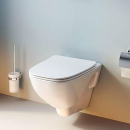 Spülrandloses wc, Toilette für Gäste-WC, Hänge-WC CXA1700SC X-Joy FlashClean aus Keramik, Wand-WC 355mm kurz, Weiß - Weiß