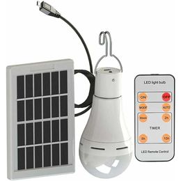 Hiasdfls - Solarbetriebene LED-Lampe – tragbare USB-Laterne mit Ladefunktion, Scheinwerfer, Innenbereich, Büro, Küche, Lesen mit Solarpanel – 2 Lampen
