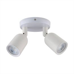 V-TAC - Weiße LED-Strahler - 2xGU10 - Wand - Einbau - IP20
