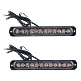 2x 12 LEDs Led Strobe Auto Notwarnleuchten Strobe Warnleuchten Bar Blinkmodus Licht Motorrad Hiasdfls