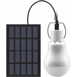 Solarbetriebene LED-Lampe – tragbare USB-Laterne mit Ladefunktion, Spotlight, Indoor, Büro, Küche, Lesen mit Solarpanel – 1 Lampe Hiasdfls